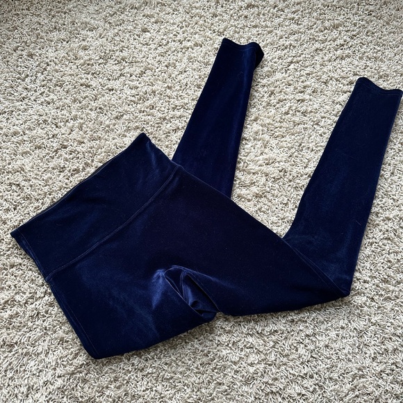 SPANX | Pants & Jumpsuits | Spanx Blue Velvet Leggings | Poshmark